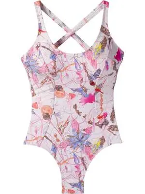 AMIR SLAMA Printed One Piece Swimsuit - Pink