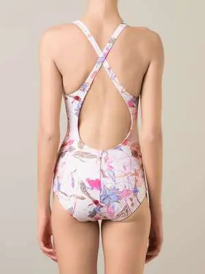 AMIR SLAMA Printed One Piece Swimsuit