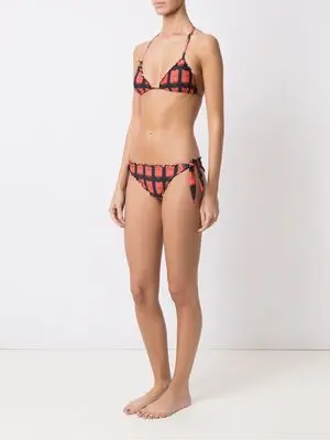 AMIR SLAMA Ruffled Triangle Bikini Set