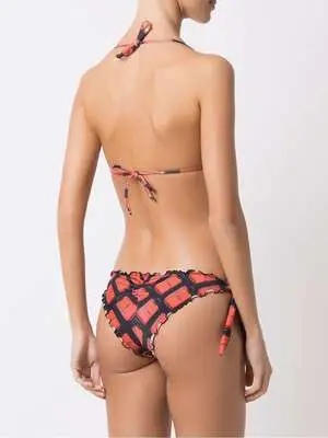 AMIR SLAMA Ruffled Triangle Bikini Set