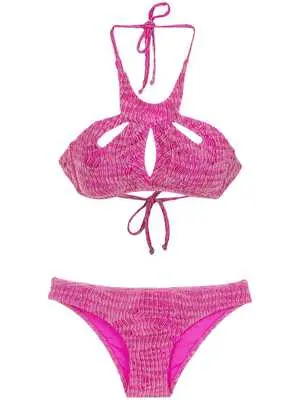 AMIR SLAMA Cut Out Bikini Set - Pink