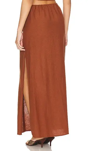 L*Space Summer Feels Skirt - Coffee