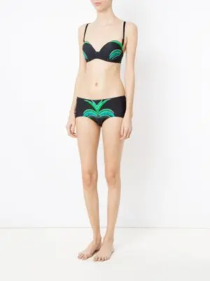 AMIR SLAMA Tropical Print Bikini Set