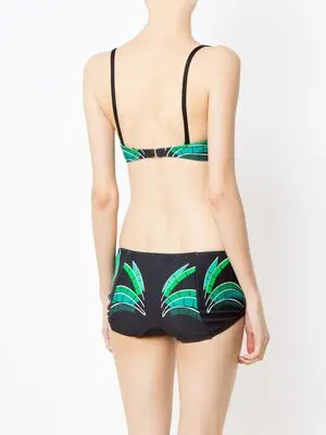 AMIR SLAMA Tropical Print Bikini Set