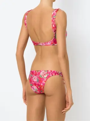 AMIR SLAMA Floral Print Bikini Set