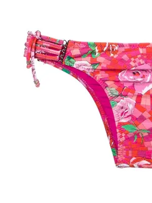 AMIR SLAMA Floral Print Bikini Set