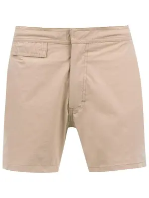 AMIR SLAMA Amir Slama Mid-Rise Swim Shorts Neutrals