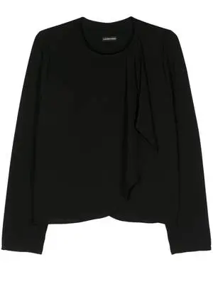 Emporio Armani Armure Crepe Wrap Jacket