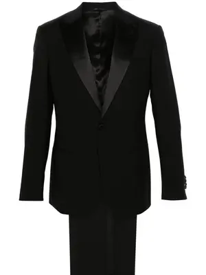 Giorgio Armani Contrast Wool Single-breasted Suit