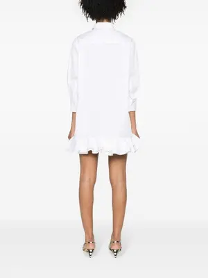 BLANCA VITA Acaly Ruffle-detail Dress - White