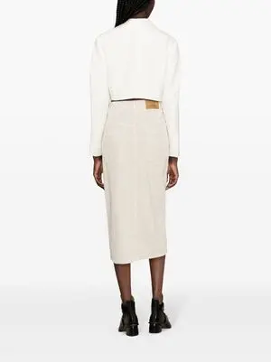 MARANT ETOILE Vandy Denim Midi Skirt - Neutrals