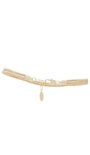 Ettika Slinky Snake Double Chain Anklet