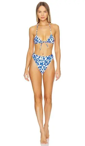 Tularosa Mar Top - Blue Flower