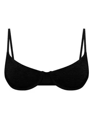 Bond Eye Gracie Crinkled Bikini Top - Black