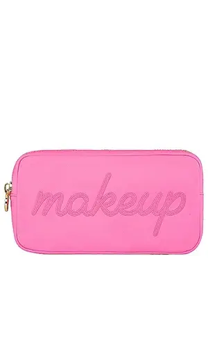 Stoney Clover Lane Embroidered Small Pouch - Bubblegum