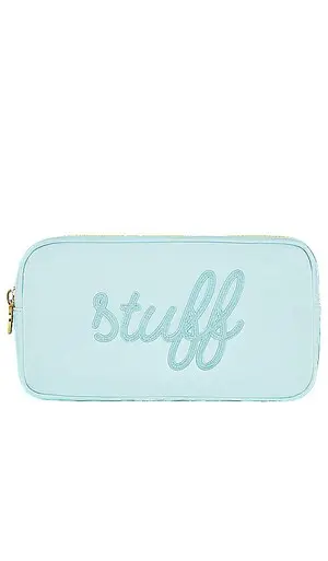 Stoney Clover Lane Stuff Embroidered Small Pouch - Sky