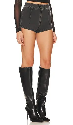 Free People X We The Free Honeycomb Denim Brief Shorts