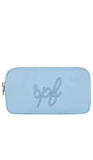 Stoney Clover Lane Spf Embroidered Small Pouch - Periwinkle