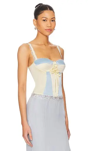 MORE TO COME Ariya Cami Top - Ivory Multi