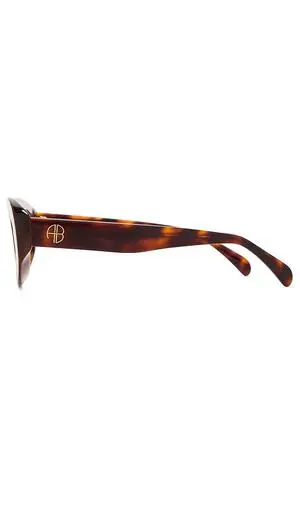ANINE BING Roma Sunglasses In Brown