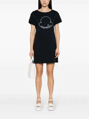 Moncler Corded-logo Cotton Mini Dress