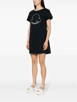 Moncler Corded-logo Cotton Mini Dress