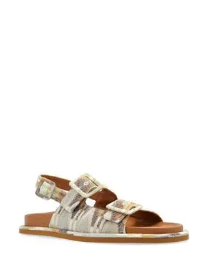 Missoni Open Toe Leather Sandals