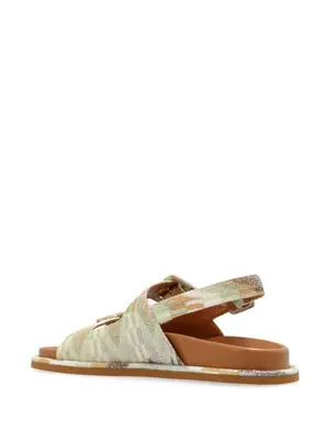 Missoni Open Toe Leather Sandals