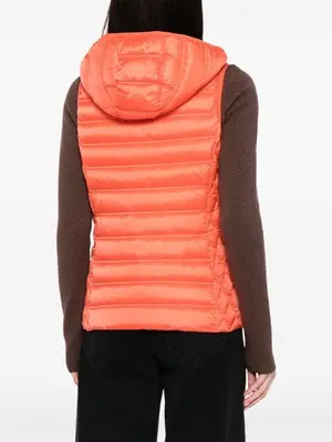 Michael Kors Detachable-hood Down Gilet - Orange