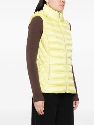 Michael Kors Detachable-hood Down Gilet - Yellow