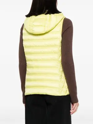 Michael Kors Detachable-hood Down Gilet - Yellow