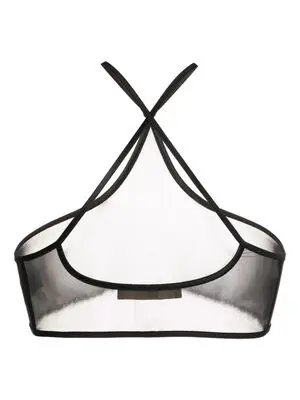 KNWLS Sheer Halterneck Bra Top