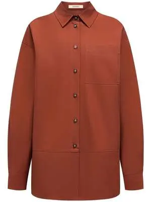 12 STOREEZ Drop-shoulder Cotton Shirt