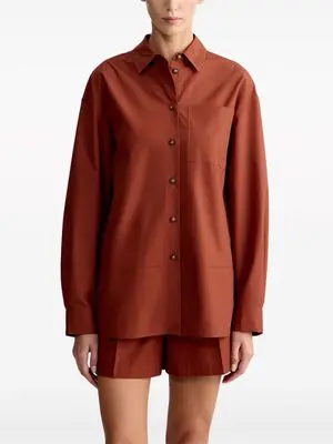 12 STOREEZ Drop-shoulder Cotton Shirt
