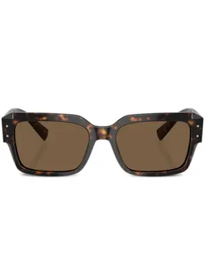 Dolce & Gabbana Rectangle-frame Sunglasses - Brown