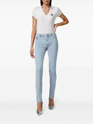 Philipp Plein Logo-plaque Skinny Jeans - Blue