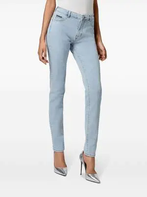 Philipp Plein Logo-plaque Skinny Jeans - Blue