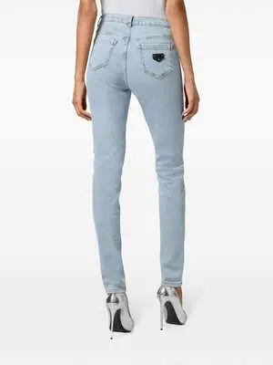 Philipp Plein Logo-plaque Skinny Jeans - Blue