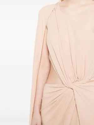 Elie Saab One-shoulder Jersey Gown