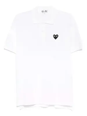 Play Comme Des Garcon Appliqué-logo Polo Shirt