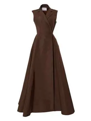 Carolina Herrera Silk Trench Gown