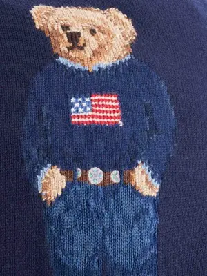 Ralph Lauren Polo Bear Intarsia-knit Cushion
