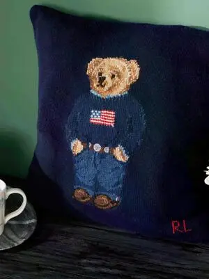 Ralph Lauren Polo Bear Cushion - Blue