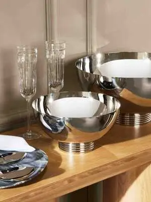 Ralph Lauren Thorpe Stainless Steel Centrepiece Bowl