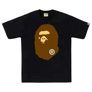 A BATHING APE Big Ape Head Tee - Black