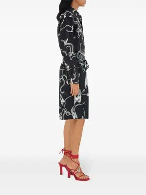Burberry Chain-link Print Straight-leg Shorts