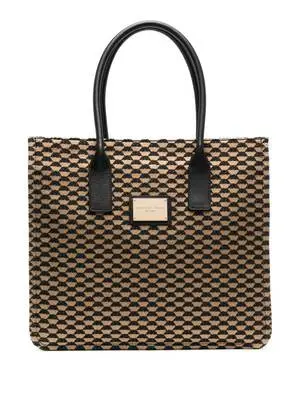 Roberto Festa Bruna Jacquard Tote Bag - Black