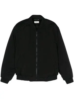 Saint Laurent Teddy Padded Bomber Jacket - Black
