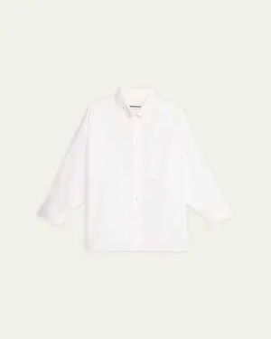 DARKPARK Nathalie Oversized Lurex Shirt - White