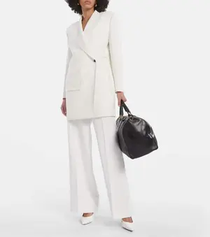 Khaite Bacall Mid-rise Wide-leg Pants